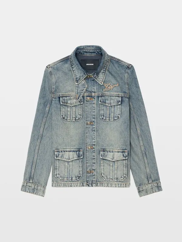 Zadig&Voltaire Lienna Denim Jacket - Light Blue