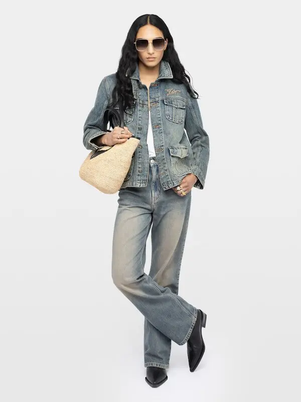 Zadig&Voltaire Lienna Denim Jacket - Light Blue