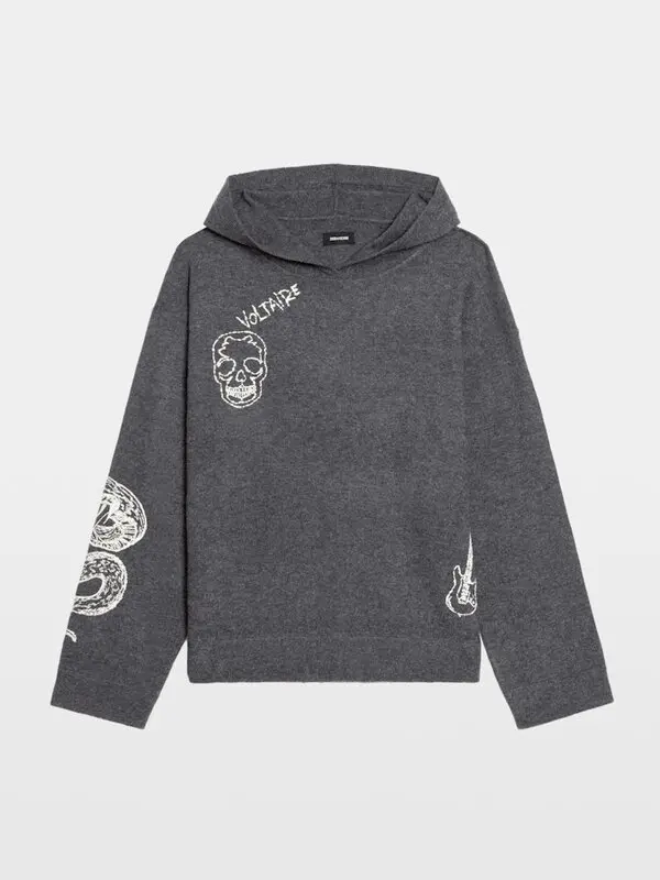 Zadig&Voltaire Hooded Sweater With Embroidery