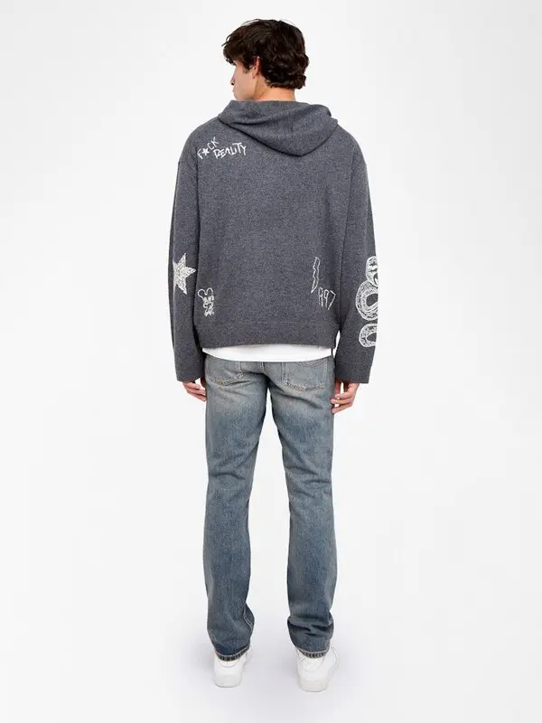 Zadig&Voltaire Hooded Sweater With Embroidery