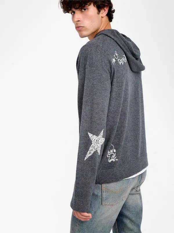 Zadig&Voltaire Hooded Sweater With Embroidery