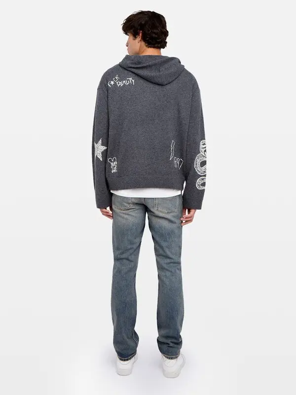 Zadig&Voltaire Hooded Sweater With Embroidery