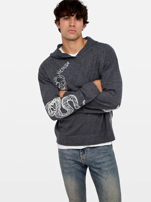 Zadig&Voltaire Hooded Sweater With Embroidery