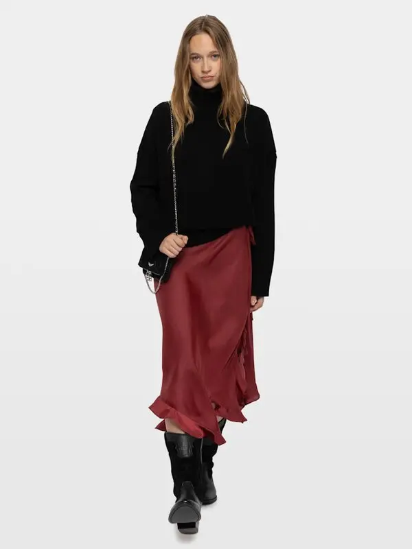 Zadig&Voltaire Asymmetrical Skirt - Cherry