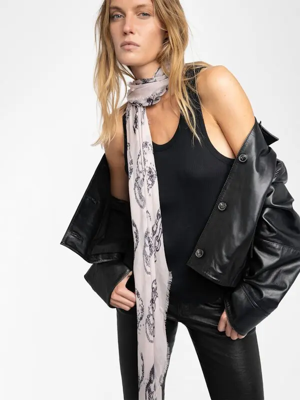 Zadig&Voltaire Kerry Scarf Skull 135