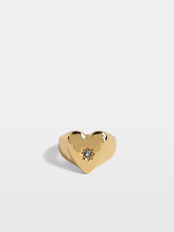 Zadig&Voltaire Heartbreaker Strass Ring - Shiny Gold