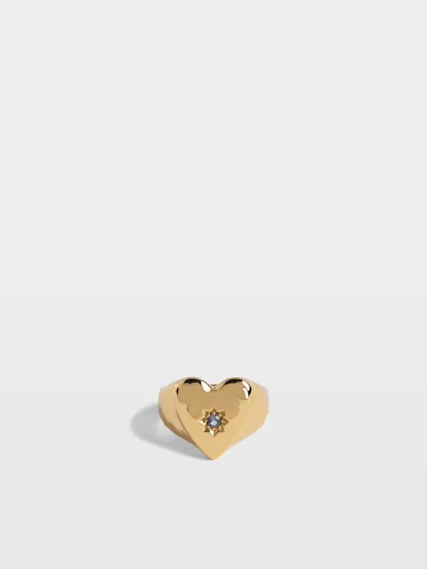 Zadig&Voltaire Heartbreaker Strass Ring - Shiny Gold