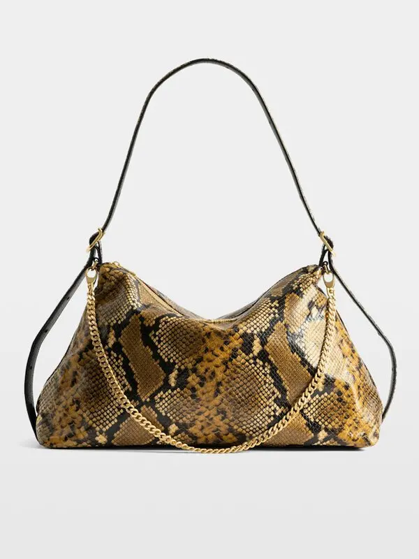 Zadig&Voltaire Python-effect Leather Bag - Heritage
