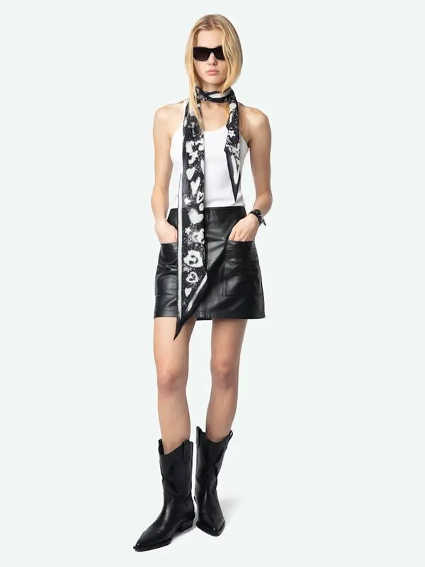 Zadig&Voltaire Jessie Silk Scarf - Black