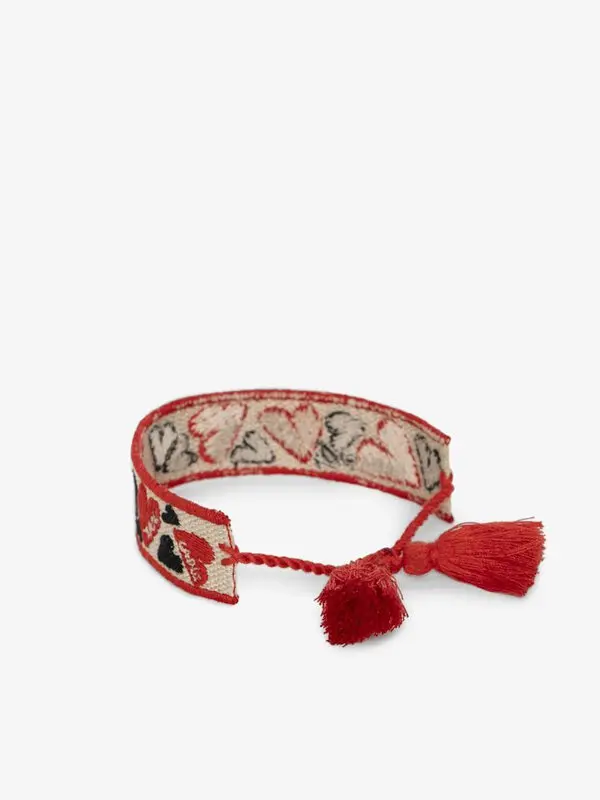 Zadig&Voltaire Woven Heart Bracelet With Tassels - Flash
