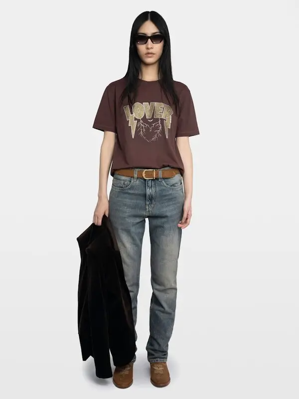 Zadig&Voltaire Edwin Rhinestone Graphic T-shirt