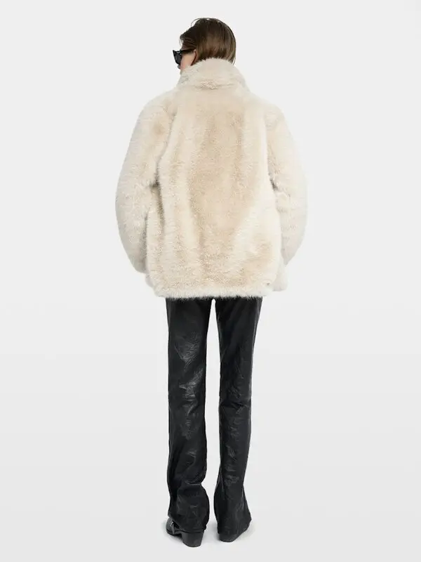 Zadig&Voltaire Fleur Faux Fur Mid-length Coat