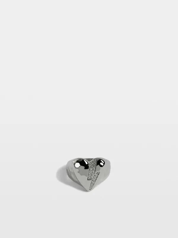 Zadig&Voltaire Heartbreaker Ring - Shiny Silver