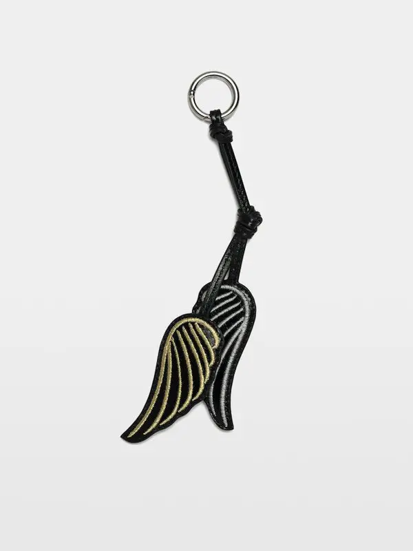 Zadig&Voltaire Rock Feather Keyring - Black