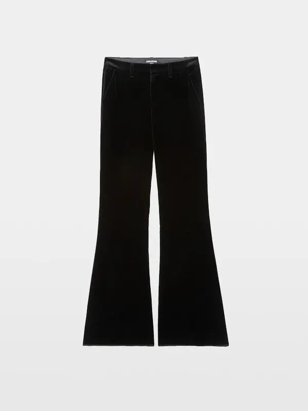 Zadig&Voltaire Prevy Velvet Pants - Black
