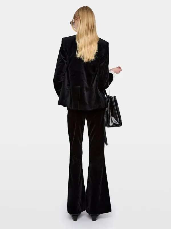 Zadig&Voltaire Prevy Velvet Trousers - Black