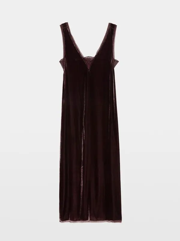 Zadig&Voltaire Renzo Velvet Dress - Burgundy