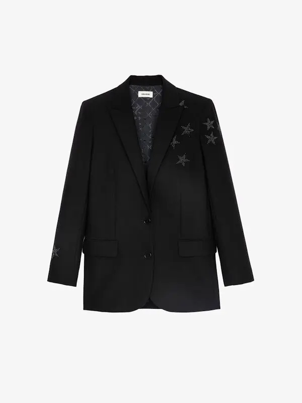 Zadig&Voltaire Viva Strass Star Blazer - Black
