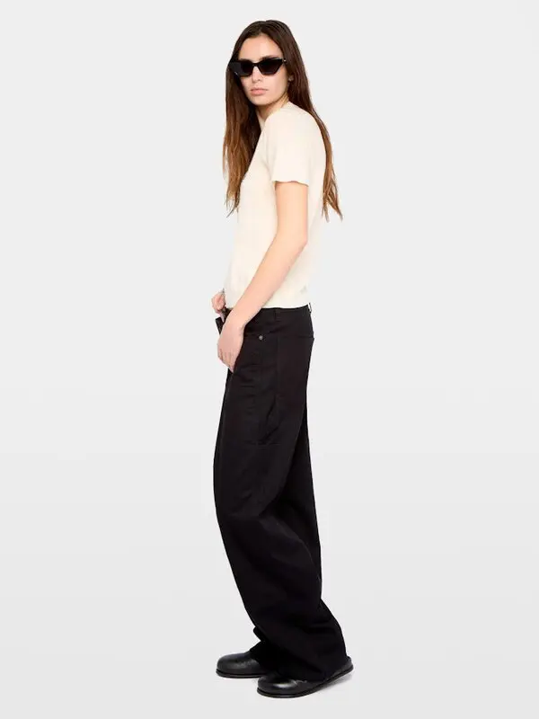 Zadig&Voltaire Idal Cashmere Sweater With Rhinestones - Eggshell
