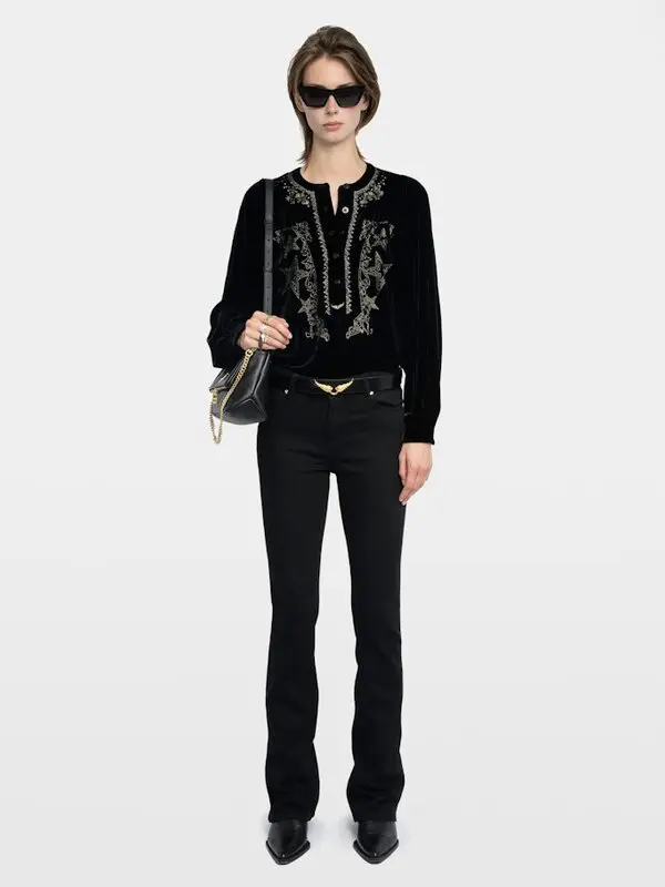 Zadig&Voltaire Tigy Velvet Blouse