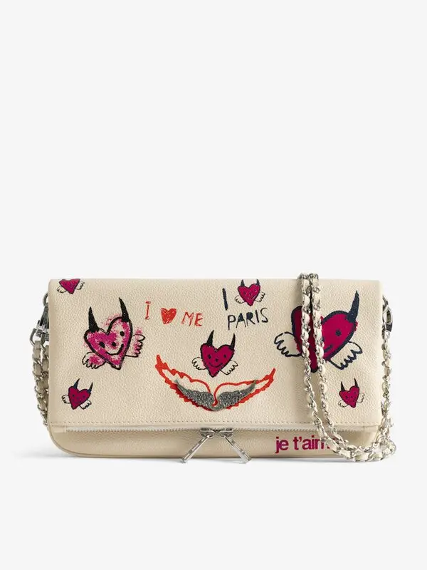 Zadig&Voltaire Rock Bloomy Clutch - Flash