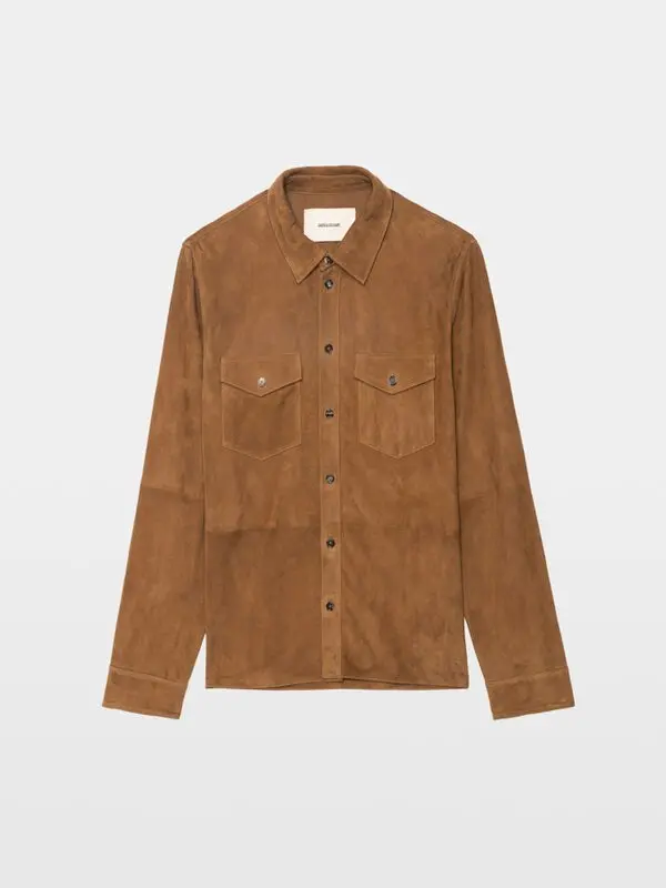 Zadig&Voltaire Sergy Suede Leather Shirt