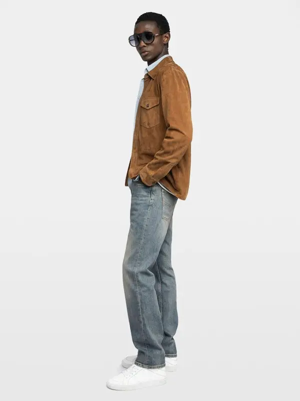 Zadig&Voltaire Sergy Suede Leather Shirt