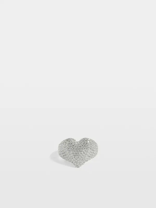 Zadig&Voltaire Heartbreaker Strass Ring - Shiny Silver