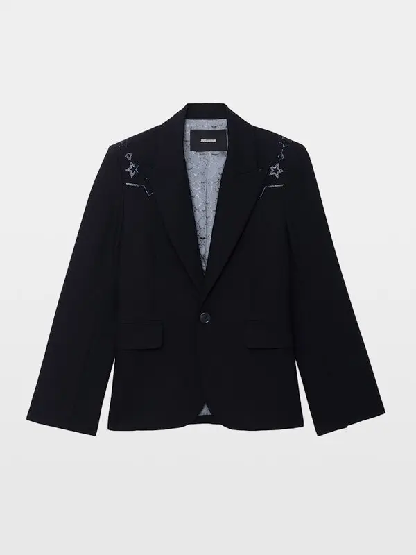 Zadig&Voltaire Vavy Embellished Blazer - Encre