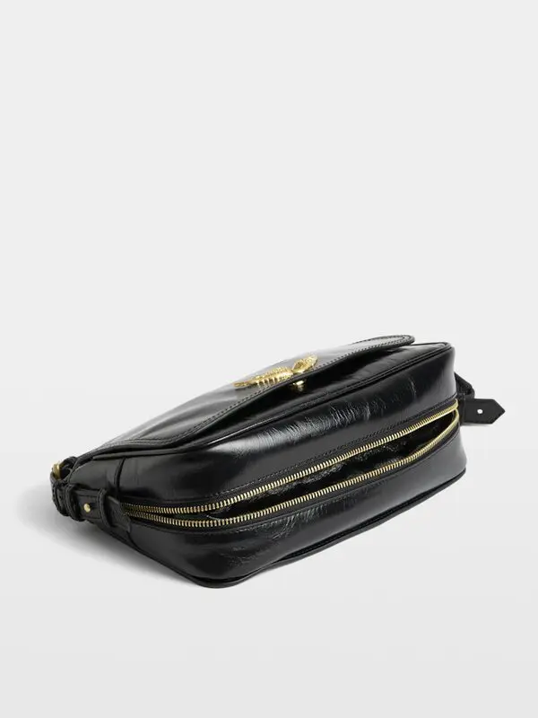 Zadig&Voltaire Le Zouzou Vintage Patent Leather Bag - Black