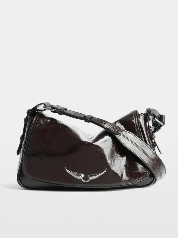 Zadig&Voltaire Le Zouzou Vintage Patent Bag - Brownie