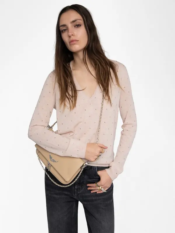 Zadig&Voltaire Rivy Embellished Feather Cashmere Sweater