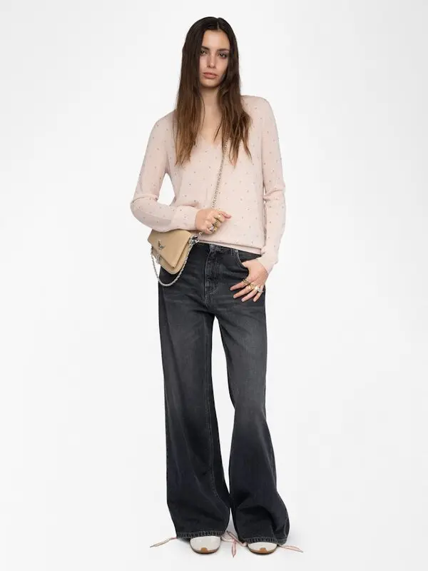 Zadig&Voltaire Rivy Embellished Feather Cashmere Sweater
