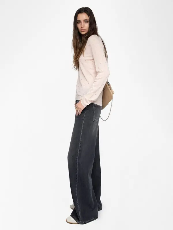 Zadig&Voltaire Rivy Embellished Feather Cashmere Sweater