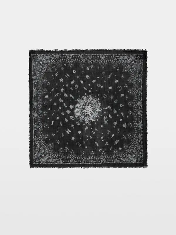 Zadig&Voltaire Nuage Bandana Scarf - Black