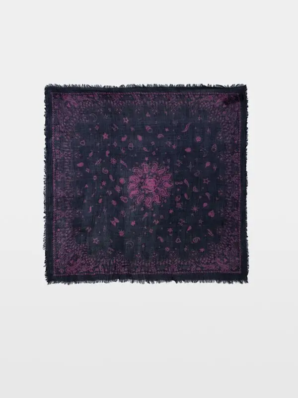 Zadig&Voltaire Nuage Bandana Scarf - Marine