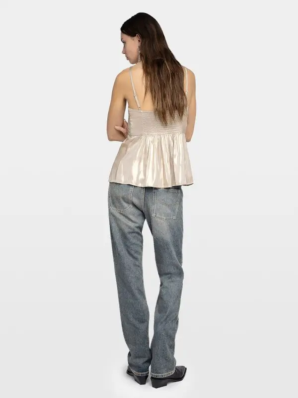 Zadig&Voltaire Cippie Satin Camisole - Gold