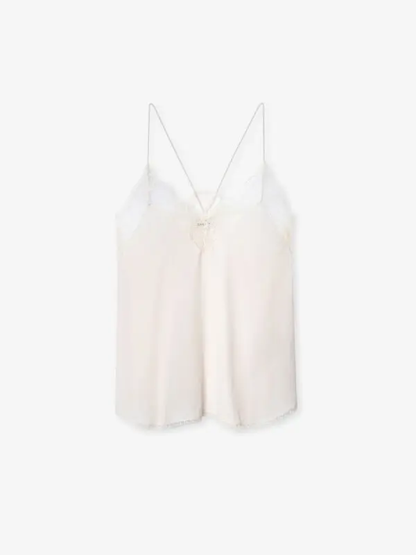 Zadig&Voltaire Christy Silk Camisole - Ecru