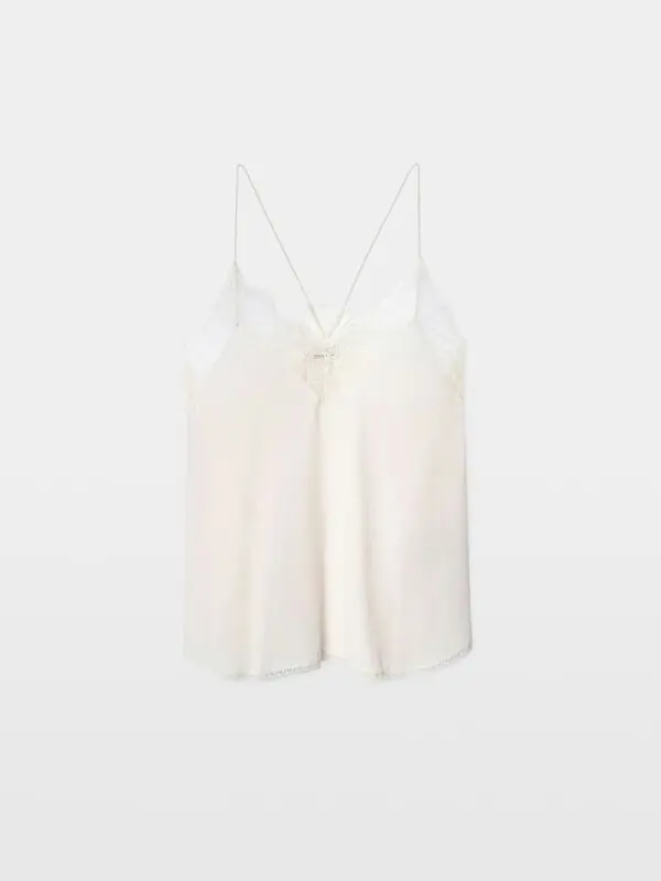Zadig&Voltaire Christy Silk Camisole - Ecru