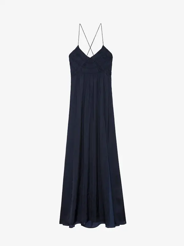 Zadig&Voltaire Rayon Satin Dress - Encre