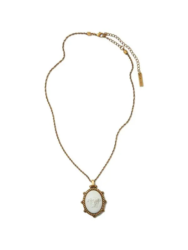 Versace Tivoli Medusa Cameo Necklace - Gold