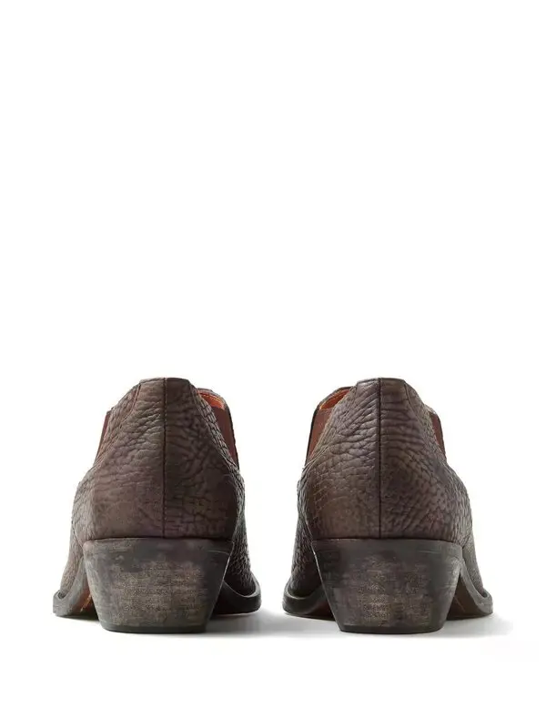 Versace Tigre Leather Texan Boots