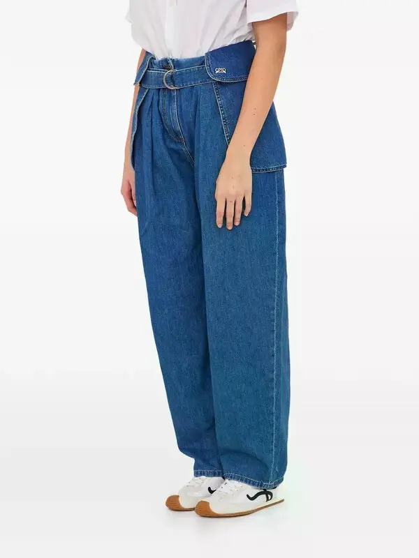Loewe Anagram-detail Jeans - Blue