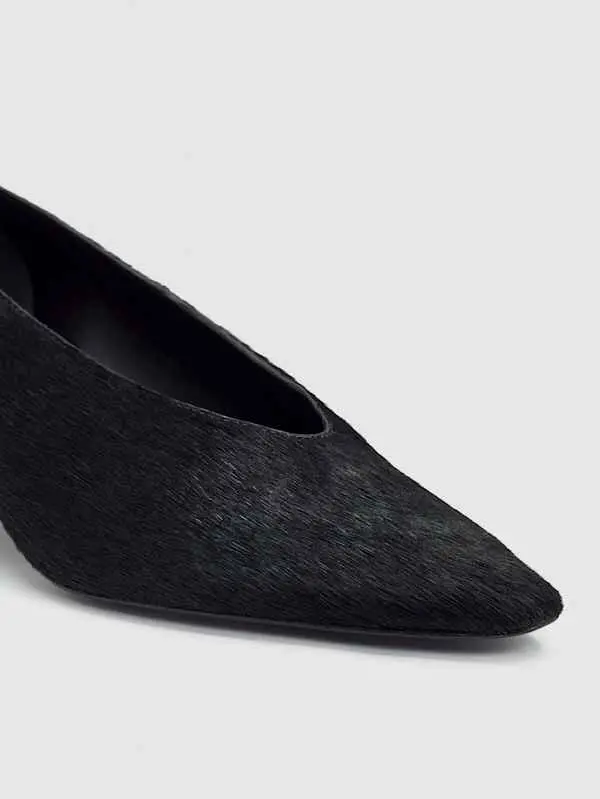 REFORMATION Calista Kitten Heel Pump - Black