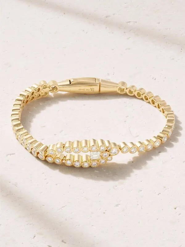 UNIFORM OBJECT Tension 18-karat Diamond Tennis Bracelet - Gold