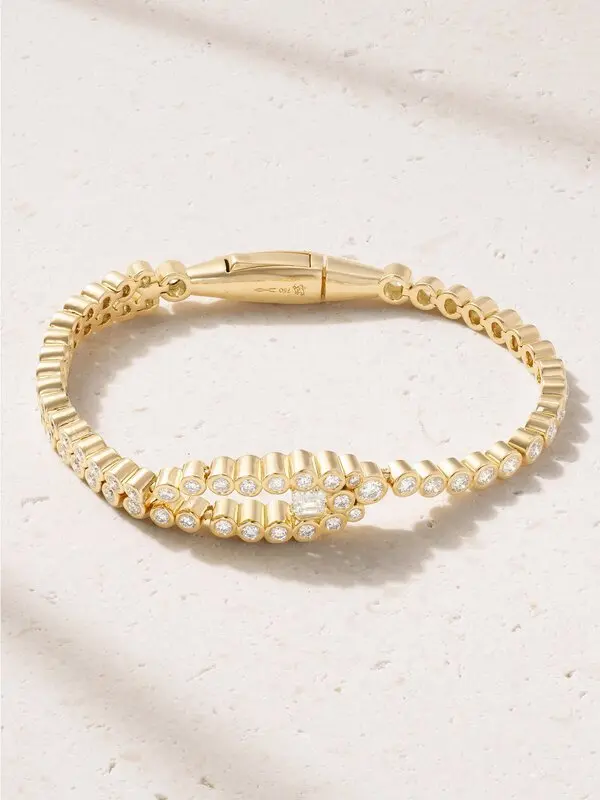 UNIFORM OBJECT Tension 18-karat Diamond Tennis Bracelet - Gold