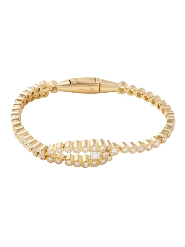 UNIFORM OBJECT Tension 18-karat Diamond Tennis Bracelet - Gold