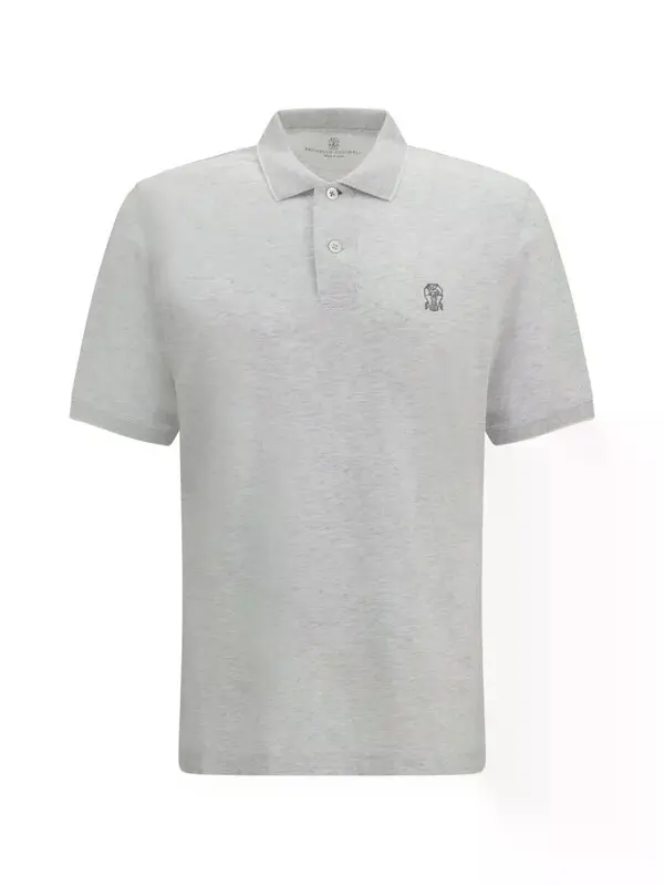 Brunello Cucinelli Embroidered Polo Shirt