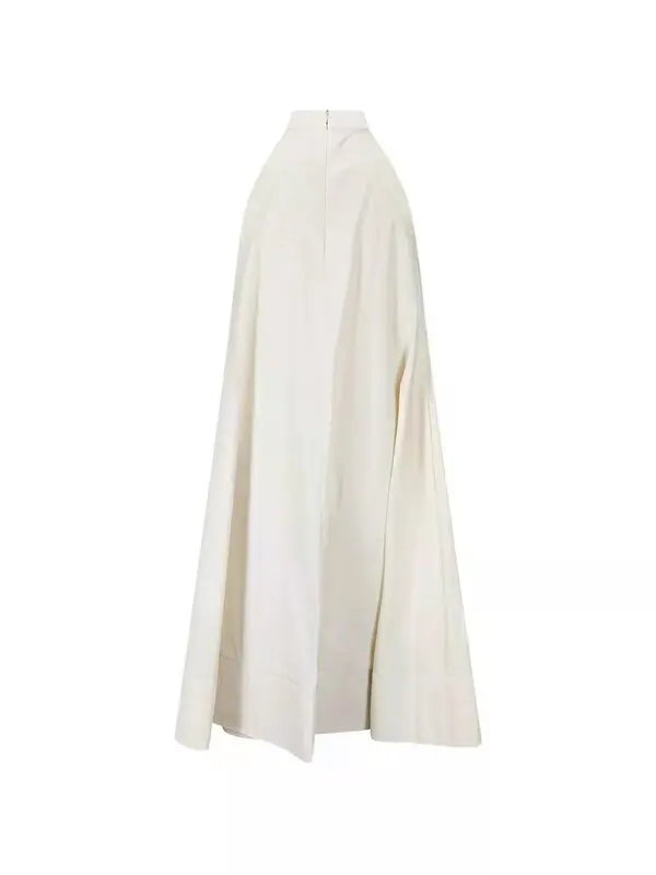 M.S.M. Pleated Halterneck Midi Dress