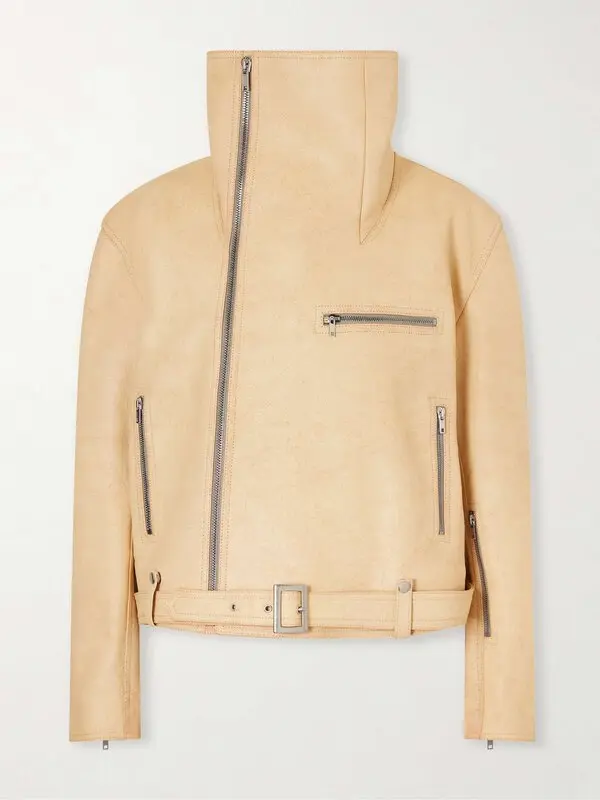 Rick Owens Leather Biker Jacket